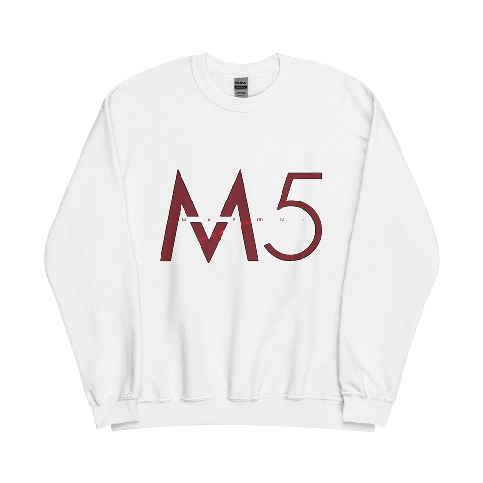 M5 White Crewneck – Maroon 5